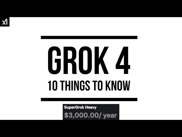 Free Video: Grok 4 - 10 New Things to Know About the AI Model from AI ...