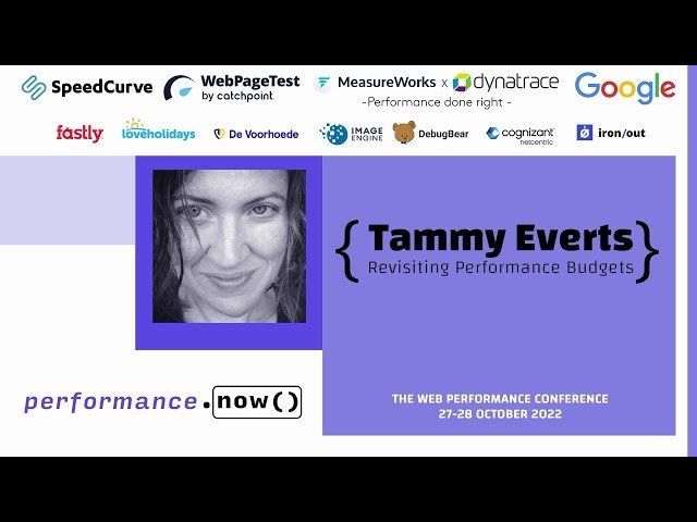 Free Video: Revisiting Performance Budgets - Aligning with User Experience and Best Practices ...