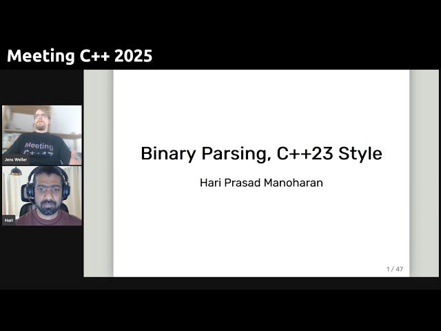 Free Video: Binary Parsing - C++23 Style! from Meeting Cpp | Class Central