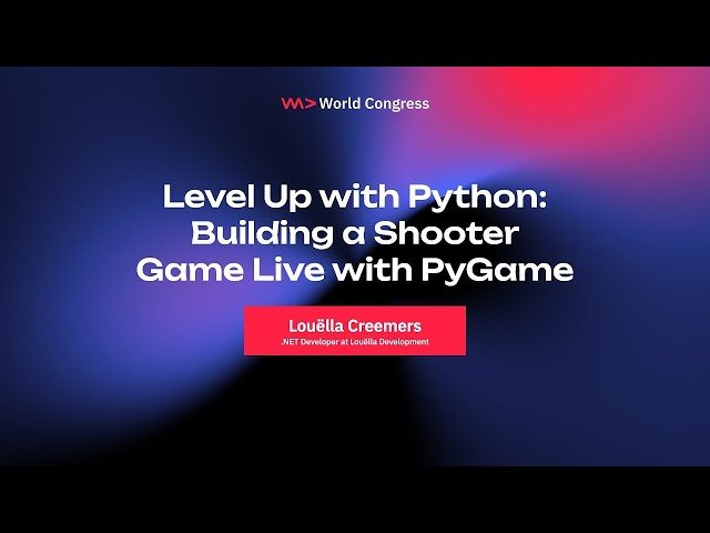 Free Video: Level Up with Python - Building a Shooter Game Live with PyGame from WeAreDevelopers ...