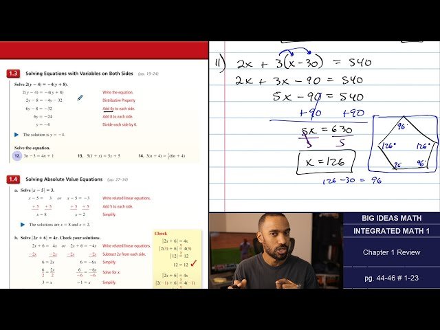 Free Video: Solving Linear Equations: Chapter 1 Review with Examples ...