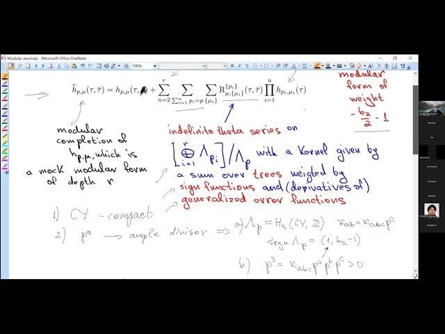 Free Video: Mock Modularity of Calabi-Yau Threefolds - Part 3 of 3 from M-Seminar, Kansas State ...
