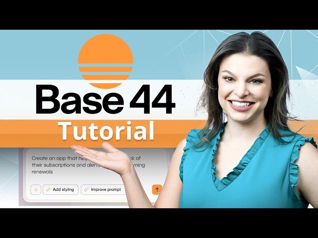 Free Video: Base44 Tutorial for Beginners - No-Code App Builder from Kevin Stratvert | Class Central
