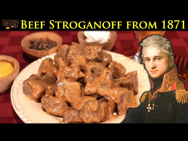 Free Video: The Original Beef Stroganoff Recipe from Imperial Russia ...