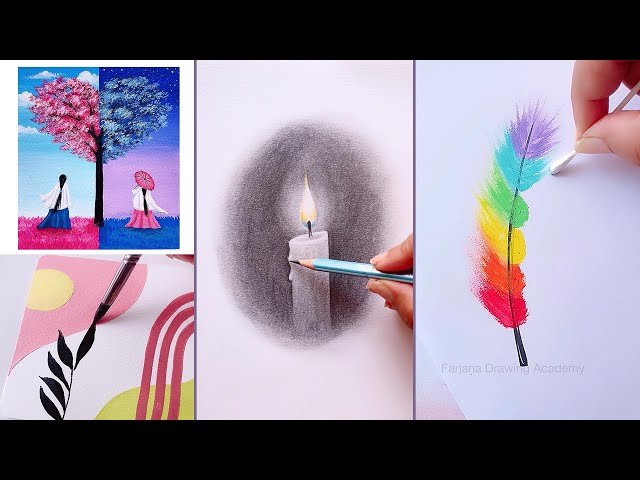 Free Video: 10 Simple Art Techniques Everyone Can Do - Easy Painting ...