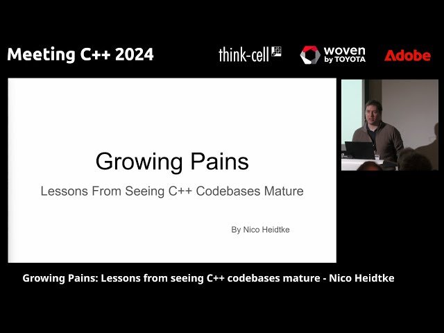 Free Video: Growing Pains: Lessons from C++ Codebase Maturation from Meeting Cpp | Class Central