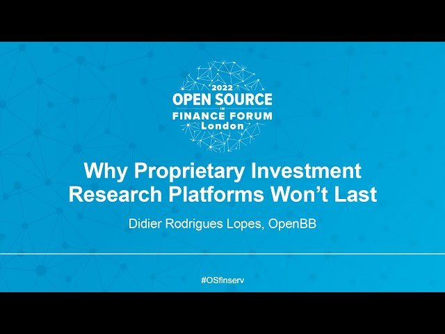 Free Video: Why Proprietary Investment Research Platforms Won't Last ...