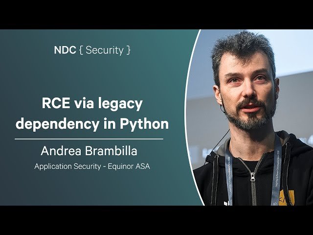 Free Video: RCE via Legacy Dependency in Python from NDC Conferences ...