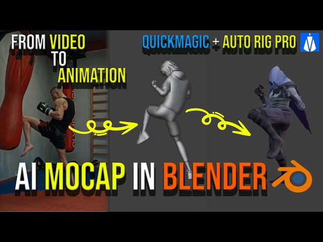 Free Video: AI Motion Capture to Blender Rig - QuickMagic and Auto Rig ...