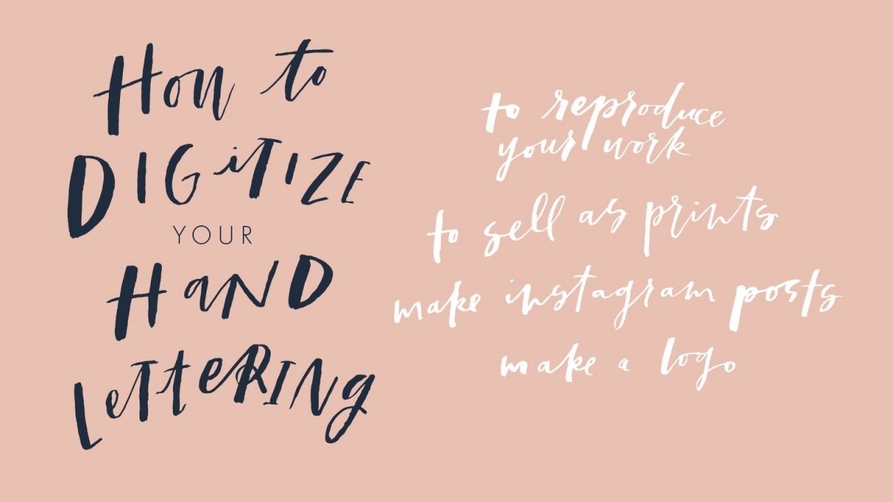Online Course: Digitize Your Hand Lettering from Skillshare | Class Central