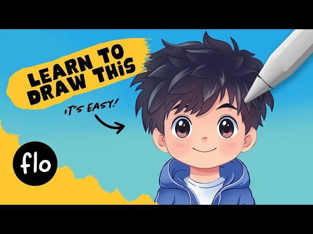 Free Video: How to Draw a Chibi Boy in Procreate - Step-by-Step Tutorial from Art with Flo ...