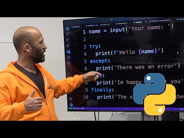 Free Video: Try Statements in Python - Part 12 from Eli the Computer Guy | Class Central