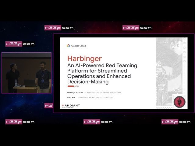 Free Video: Harbinger - An AI-Powered Red Teaming Platform from x33fcon ...