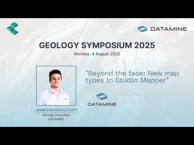 Free Video: Beyond the Face - New Map Types in Studio Mapper from Datamine Software | Class Central