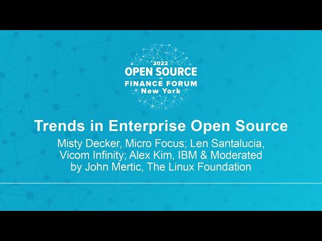 Free Video: Trends in Enterprise Open Source - Leveraging Hybrid ...