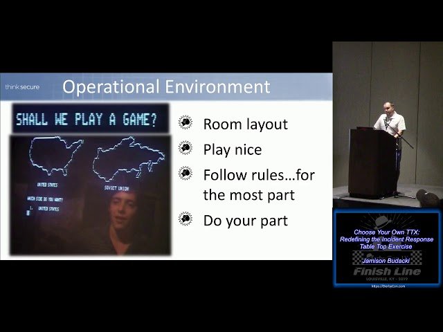 DerbyCon Talk: Stable 22 Choose Your Own TTX Redefining the Incident Response Table Top Exercise ...