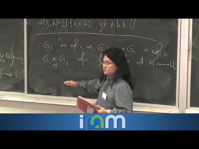 Free Video: Sofic Actions on Sets and Graphs from Institute for Pure & Applied Mathematics (IPAM ...