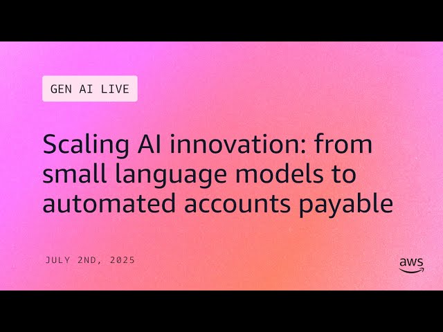 Free Video: Scaling AI Innovation - From Small Language Models to ...