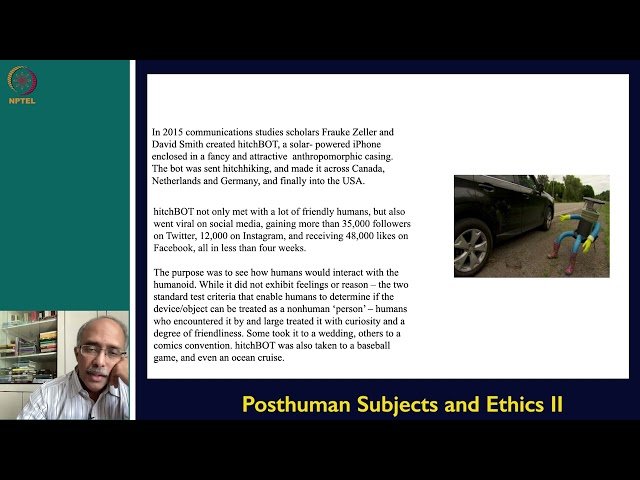 Free Video: Posthuman Subjects and Ethics II from NPTEL-NOC IITM | Class Central