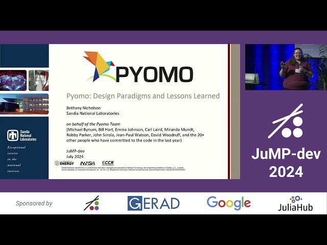 Free Video: Pyomo: Design Paradigms and Lessons Learned from The Julia Programming Language ...