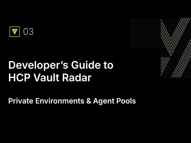 Free Video: Getting Into HCP Vault Radar - Agents and Agent Pools - Part 3 from HashiCorp ...