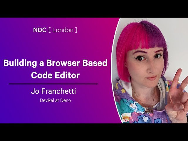 Free Video: Building a Browser Based Code Editor from NDC Conferences ...