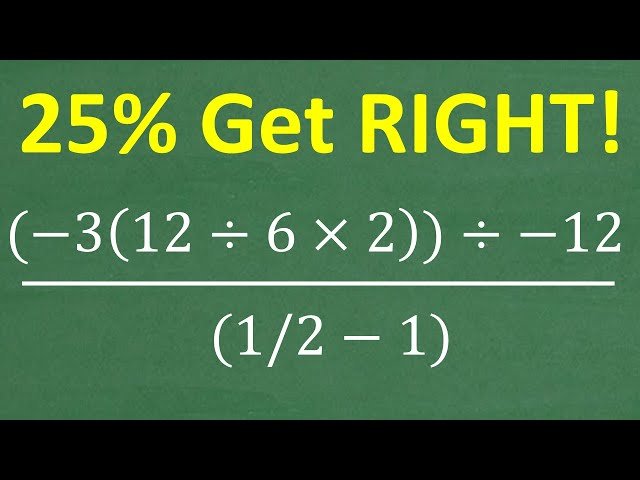 Free Video: Order of Operations - Simplifying Complex Fractions with PEMDAS and Grouping Symbols ...
