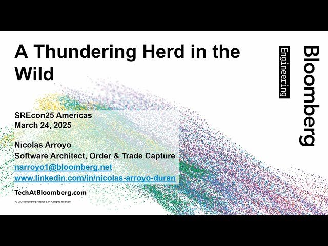 Free Video: Case Study: A Thundering Herd in the Wild from USENIX ...