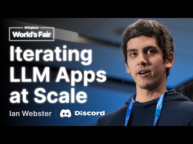 Free Video: Iterating on LLM Apps at Scale - Learnings from Discord from AI Engineer | Class Central