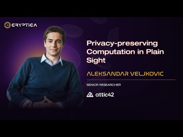 Free Video: Privacy-preserving Computation in Plain Sight from Data ...