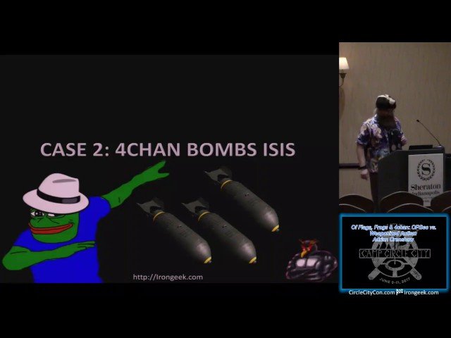 Conference Talks Talk: Of Flags, Frogs, 4chan, OPSec vs Weaponized Autism from YouTube | Class ...