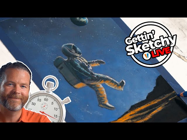 Free Video: Space Man Drawing - Figure Drawing and Mixed Media ...