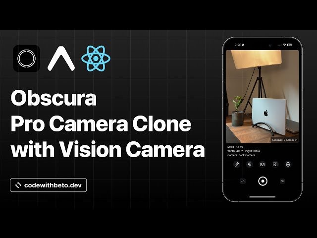 Free Video: Building a Camera App with React Native Vision Camera and Expo - A Step-by-Step ...