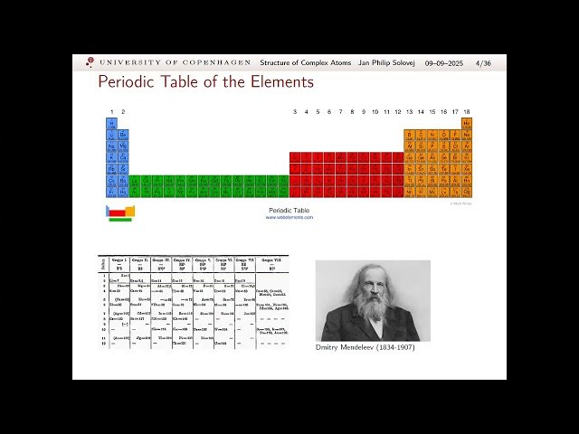 Free Video: The Structure of Complex Atoms and Understanding the Periodic Table of the Elements ...