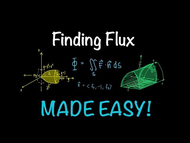 Free Video: Flux with Surface Integrals in 4 Simple Steps - Calc 3 Tutorial from Math with ...