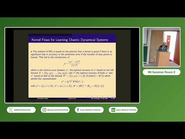 Free Video: Bridging Machine Learning, Dynamical Systems, and Algorithmic Information Theory ...