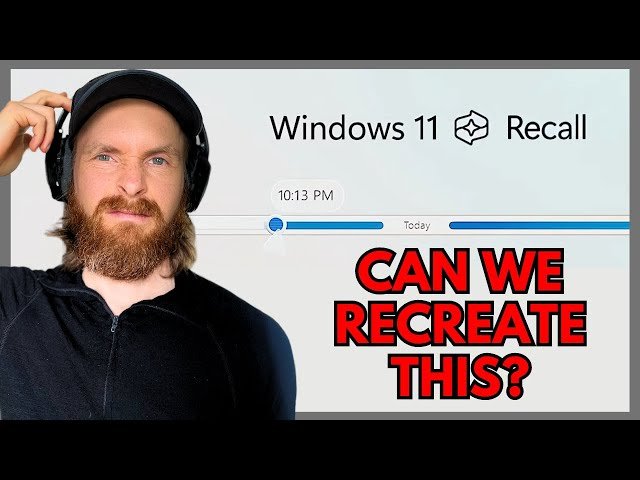 Free Video: Create Your Own Microsoft Recall AI Feature with RAG from All About AI | Class Central