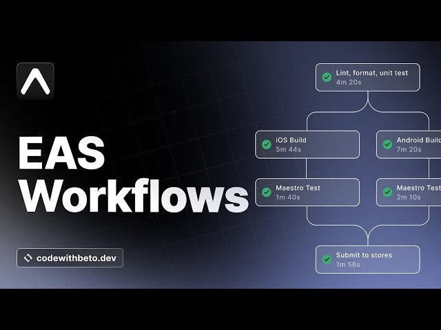 Free Video: Getting Started with EAS Workflows - React Native CI/CD from Code with Beto | Class ...
