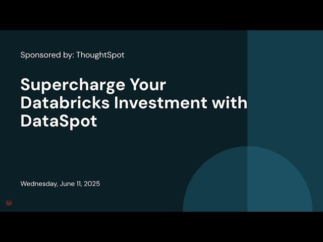 Free Video: Supercharge Your Databricks Investment with DataSpot from Databricks | Class Central