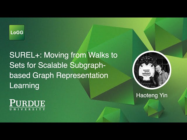Free Video Surel From Walks To Sets For Scalable Subgraph Based Graph Representation Learning