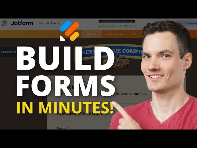 Free Video: How to Build Powerful Online Forms for Free with Jotform - Full Tutorial 2025 from ...