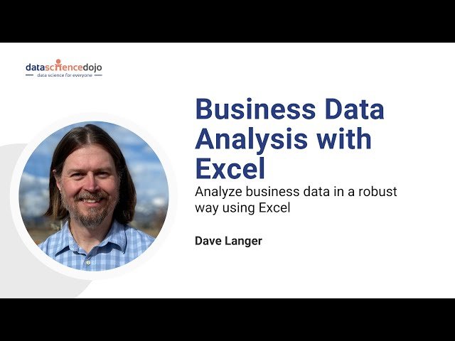 Free Video: Business Data Analysis with Excel - Excel for Data Analysis from Data Science Dojo ...