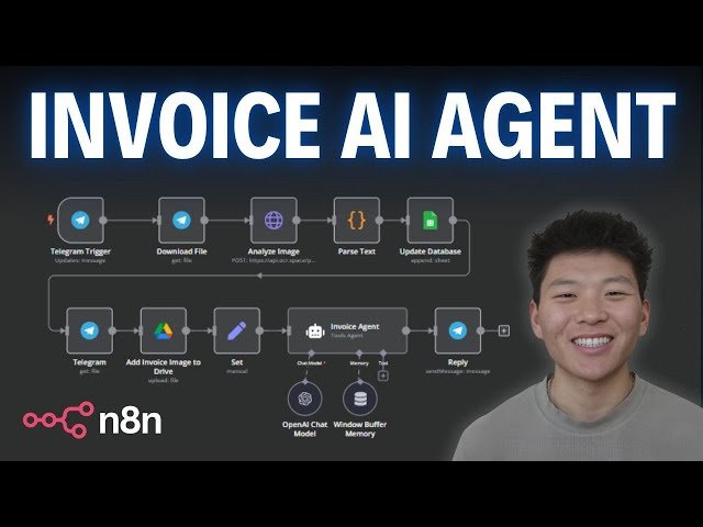 Free Video: Building an AI Agent That Extracts Text From Images in n8n from Nate Herk | AI ...