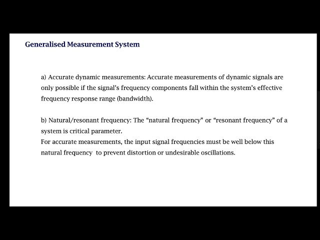 Free Video: Generalized Measurement System - Characteristics of ...