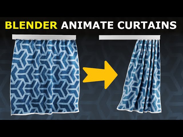 Free Video: Curtain Animation Tutorial in Blender - Opening and Closing Effects from PIXXO 3D ...