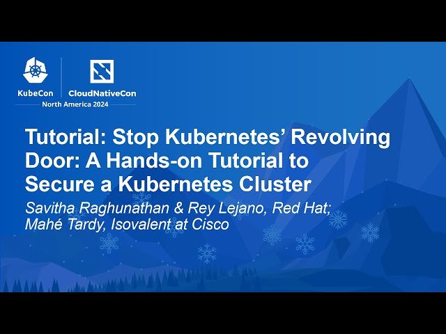 Free Video: Stop Kubernetes' Revolving Door: A Hands-on Tutorial to ...