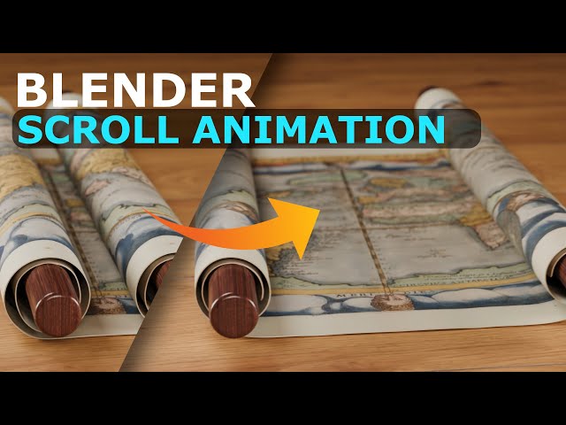 Free Video: Scroll Animation in Blender 4.2 - Easy Tutorial from PIXXO ...
