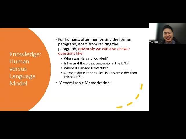 Free Video: Physics of Language Models: Knowledge Storage, Extraction, and Manipulation from ...