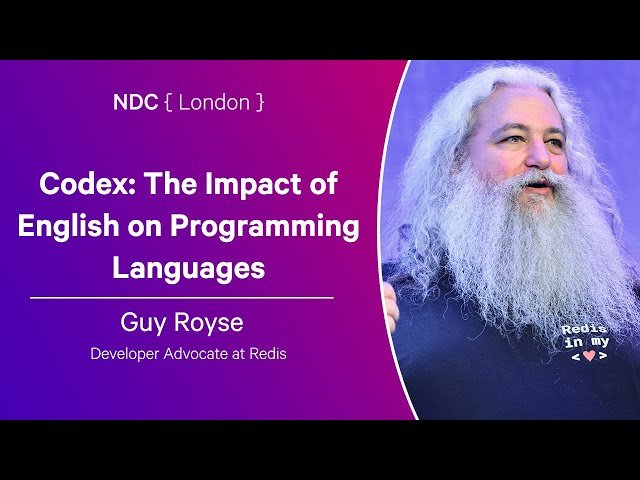 Free Video: The Impact of English on Programming Languages from NDC ...