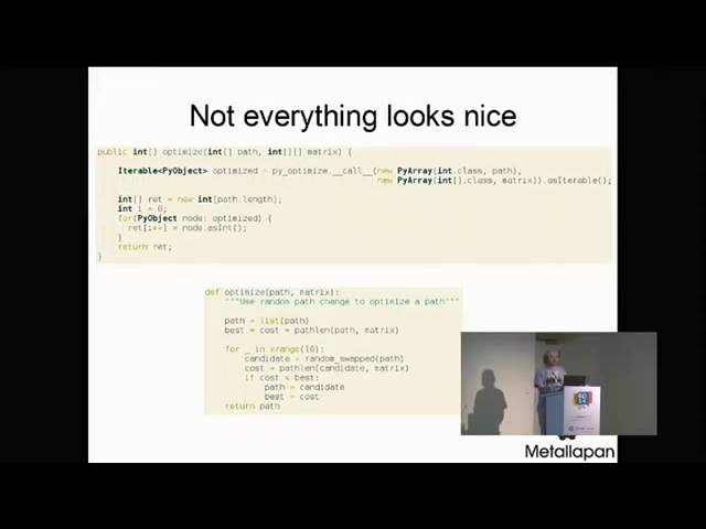 EuroPython Talk: Jython in Practice from EuroPython Conference | Class ...